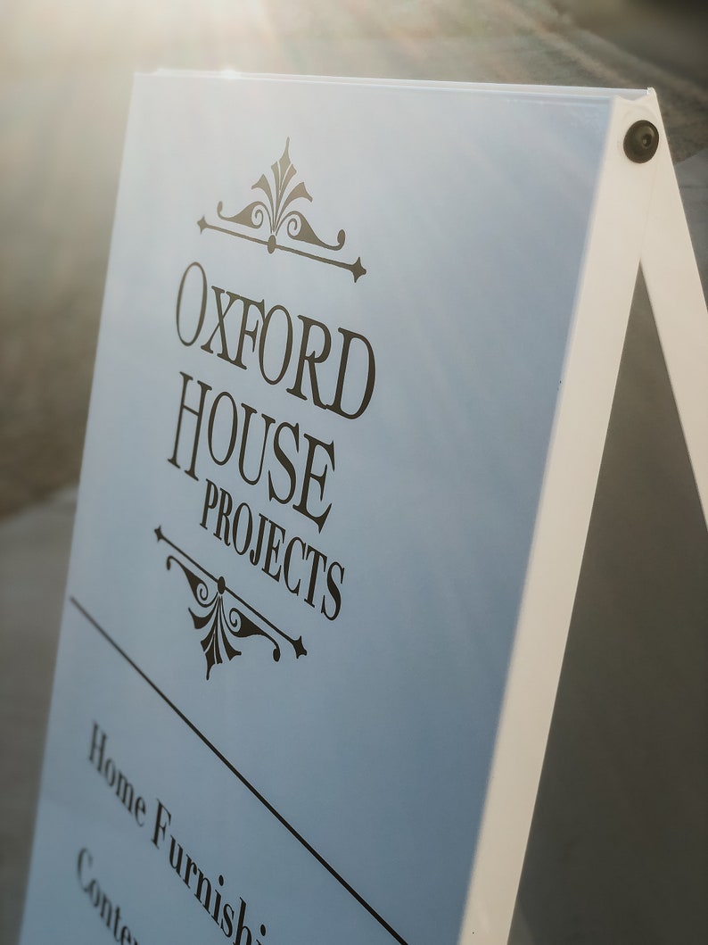 Custom A-frame Sign Minimalist Black Sandwich Board Sign - Etsy