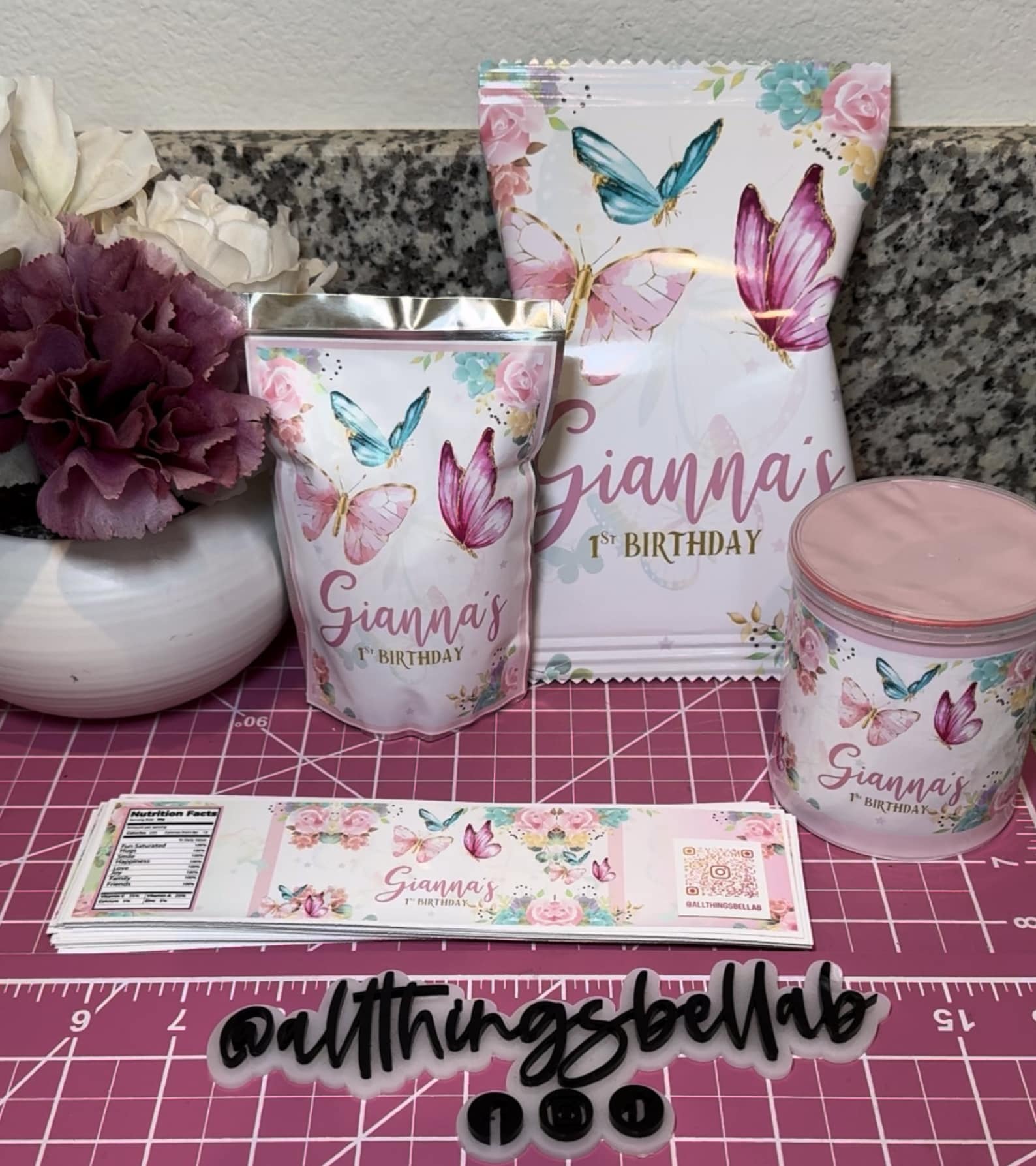 Handmade Custom Party Favor Bundle, Custom Party Labels, Custom Party ...