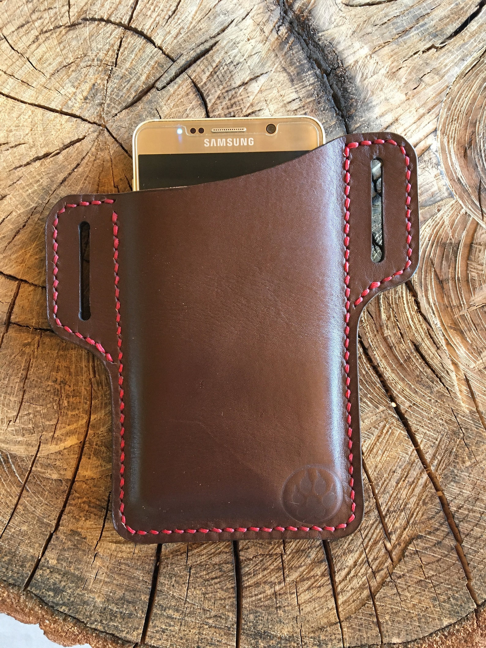 Leather Phone Pouch Holster for Belt / Samsung Huawei Xiaomi Android ...