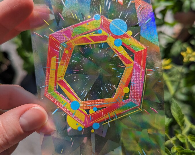 Spider-verse Inspired Suncatcher Sticker - Etsy