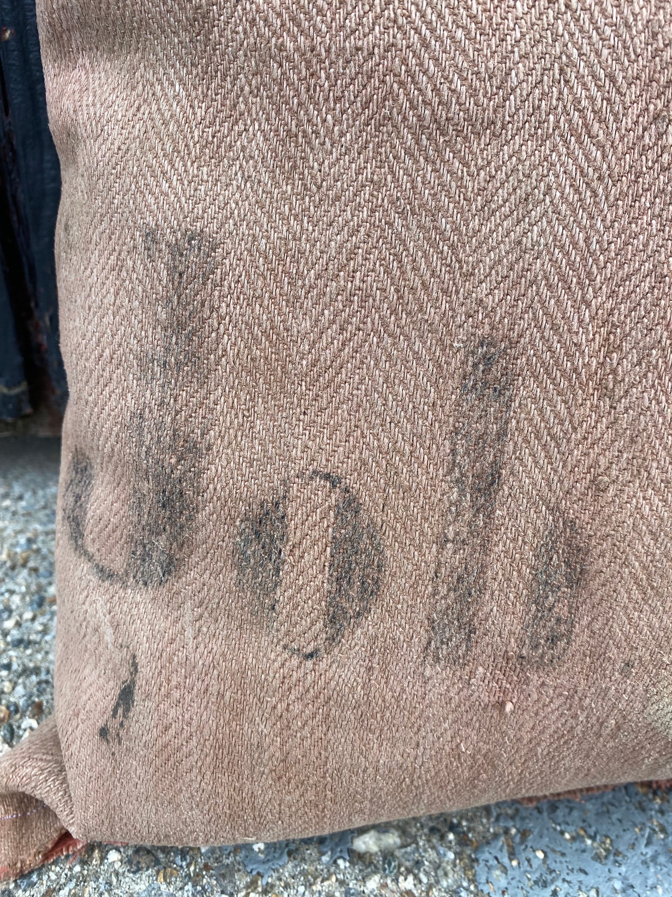 17 Antique German Grainsack Sofa Pillow, Rustic Farmhouse Grain Sack ...