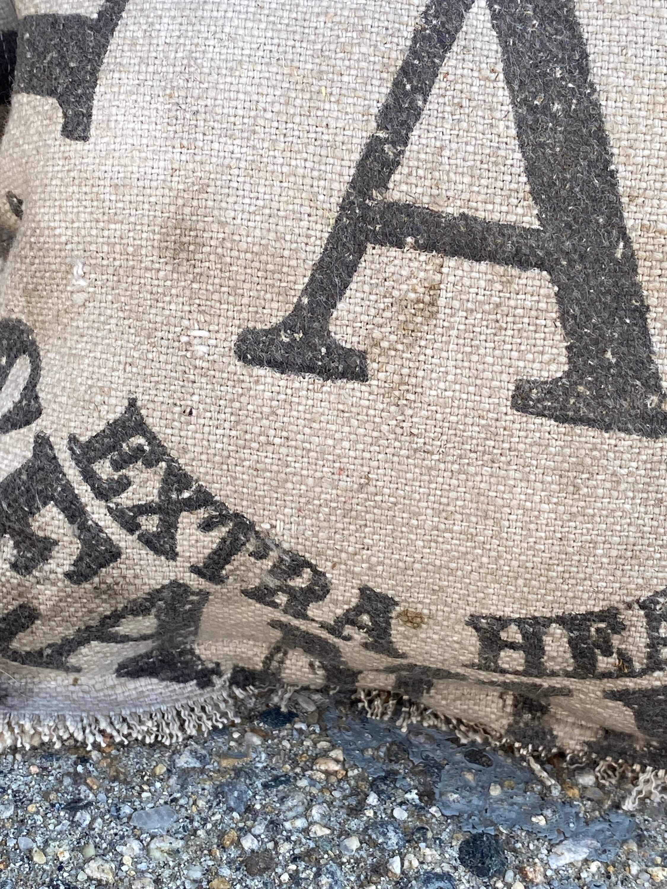 12 Antique BEMIS Grainsack Cat Pillow, Rustic Farmhouse Grain Sack ...