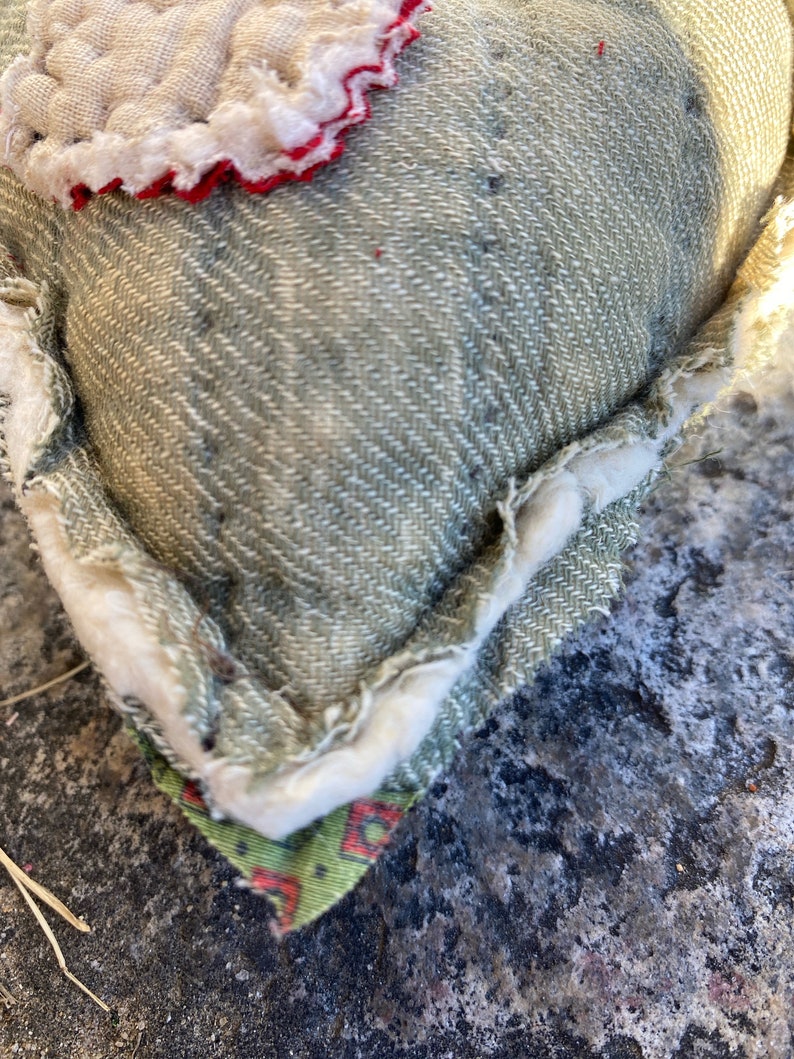 6 Primitive Antique Quilt Heart, Hanging Pillow Farmhouse Bowl Filler ...