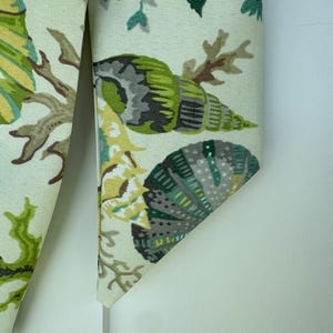 OUTDOOR Fabric Wreath Sash, Beach and Seashell Scarf for Front Door ...