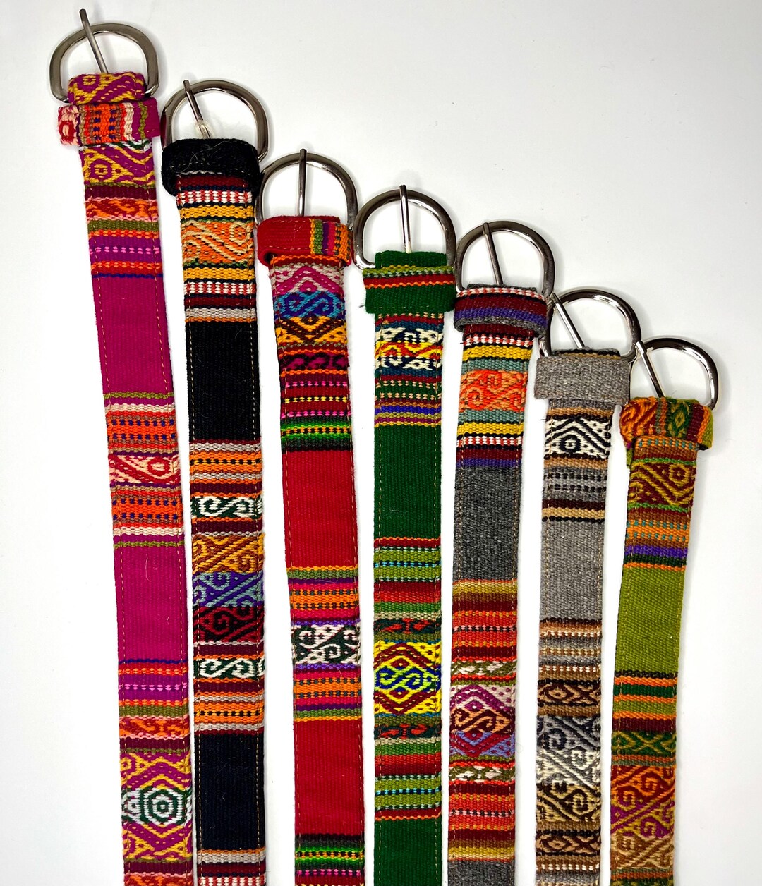 Unisex Belt MEDIUM (43 Inches). Peruvian Handmade Belt With Andean ...
