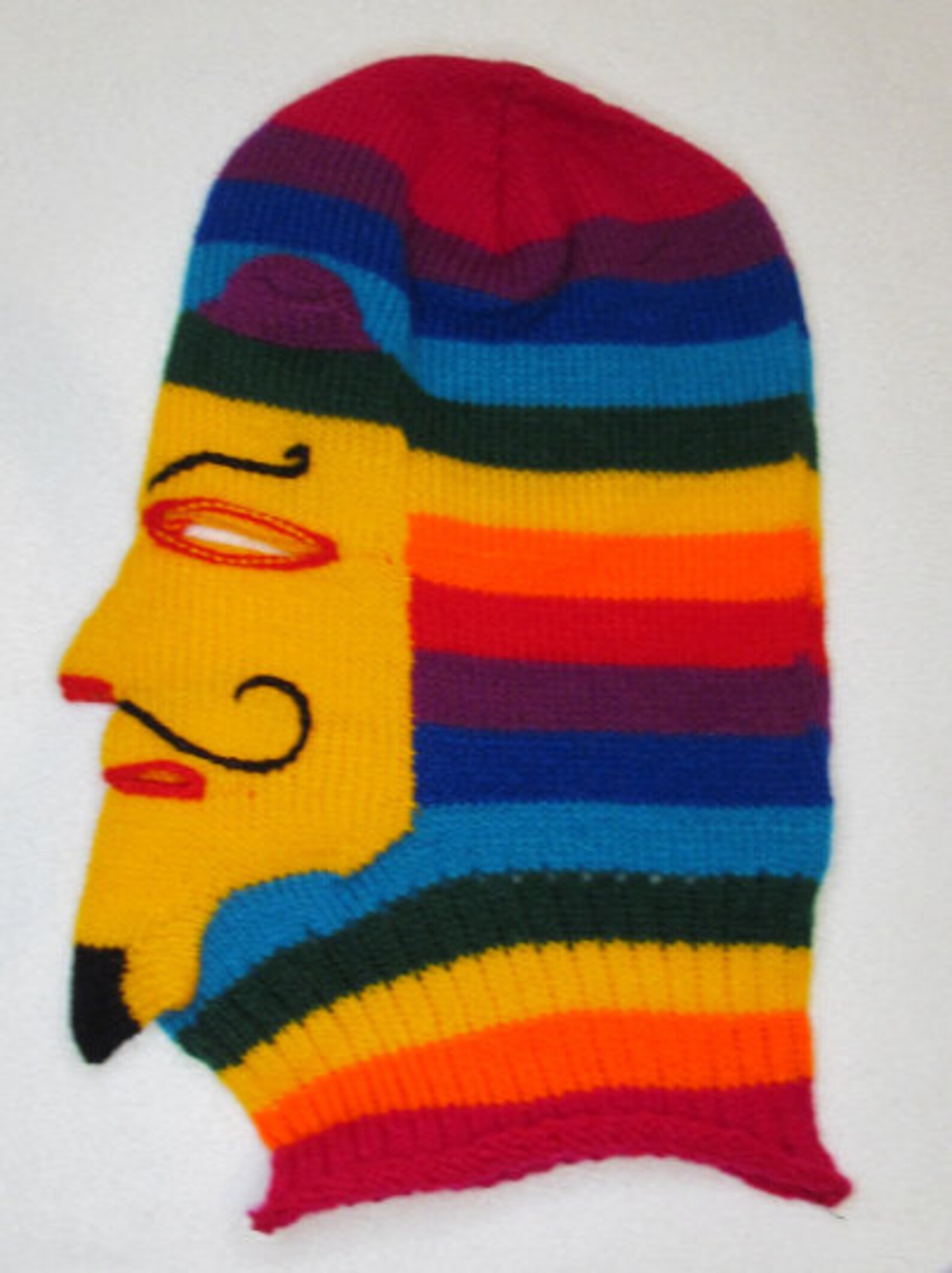 Peruvian Balaclava Ski Mask/devil Balaclava/acrylic Wool Colorful Face ...