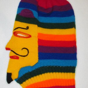 Peruvian Balaclava Ski Mask/devil Balaclava/acrylic Wool Colorful Face ...