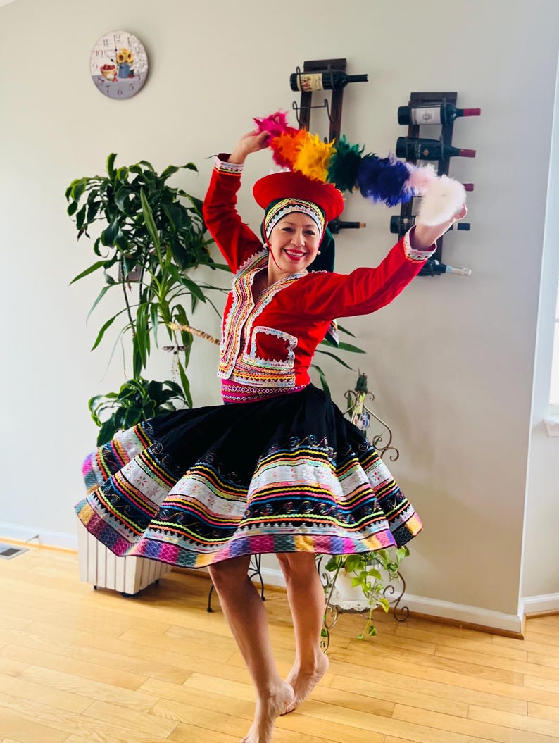Peruvian Dance Costume for Woman Size M. Valicha Costume From Cusco ...