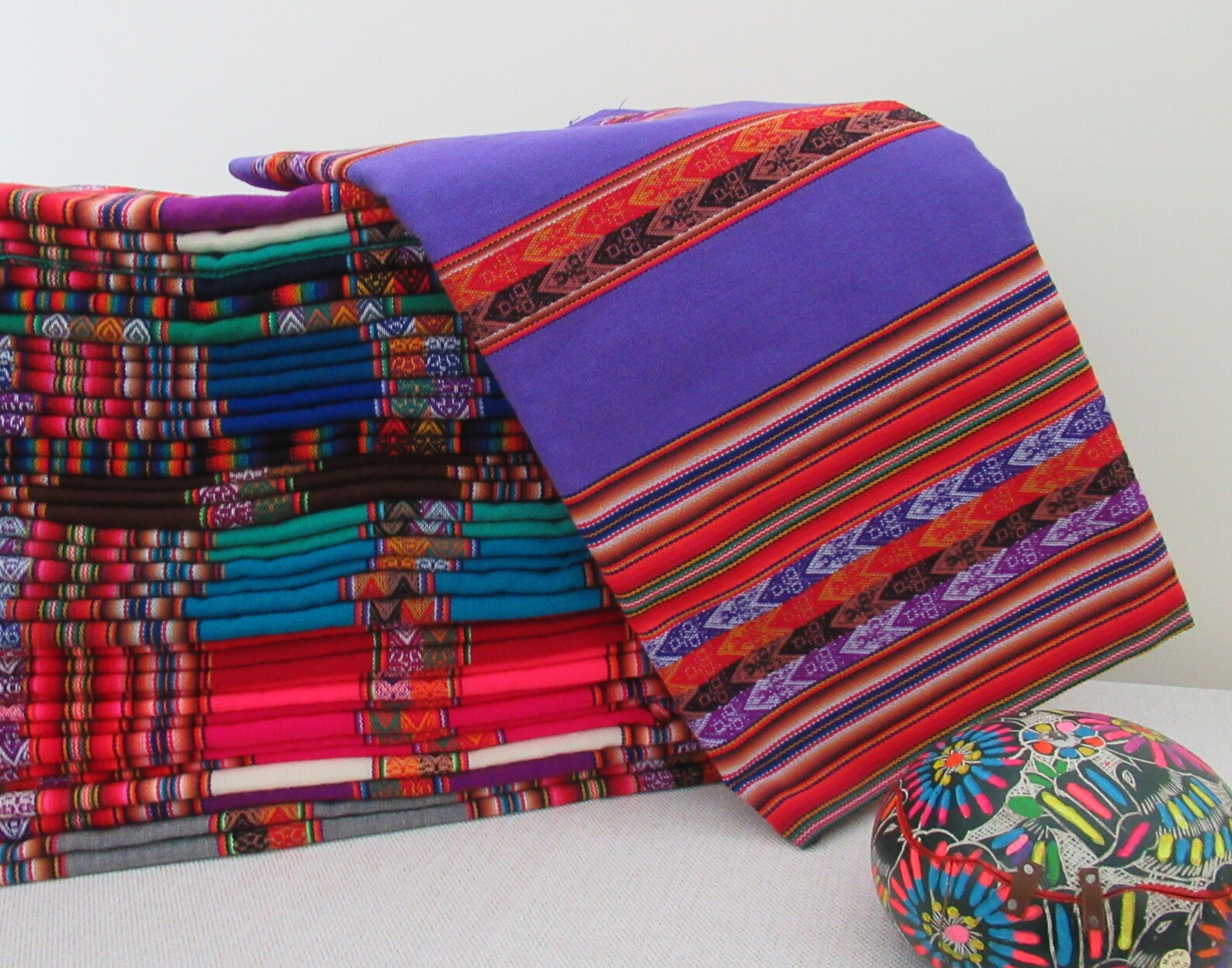 Peruvian Manta 84x42/tribal Fabric | Etsy