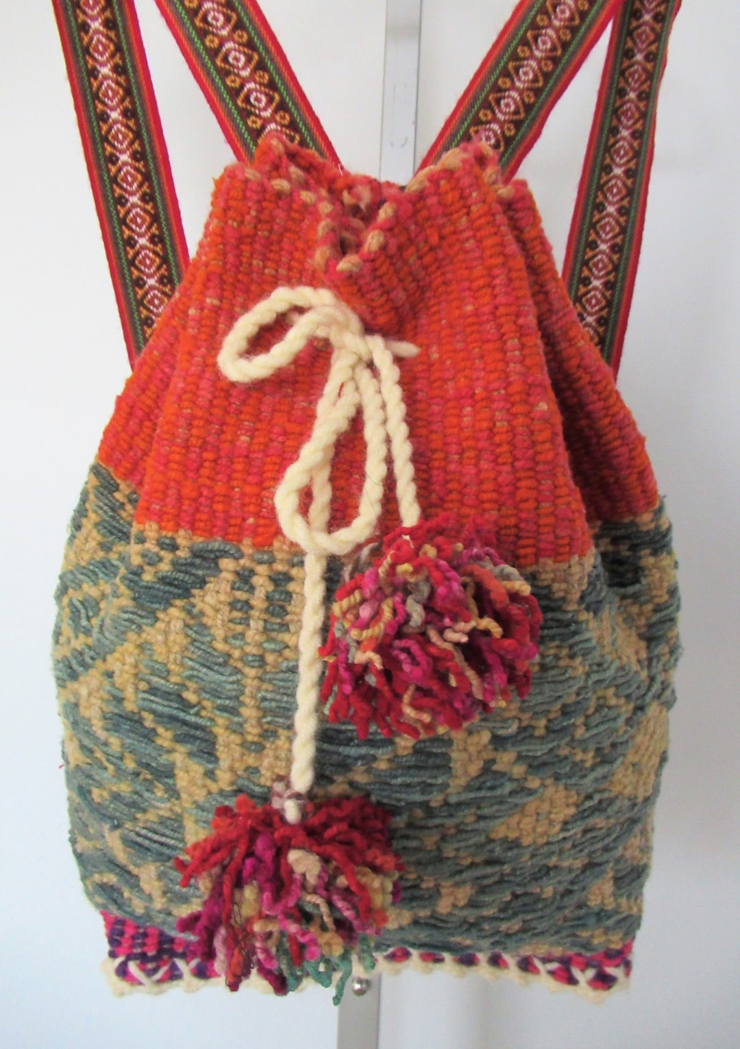 Backpack. Handmade Peruvian Sheep Wool Boho Backpack. Gift for Her - Etsy