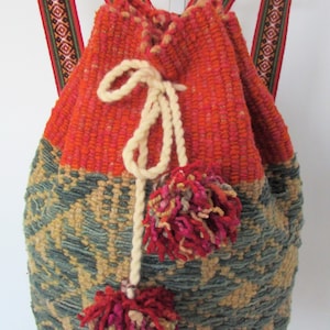 Backpack. Handmade Peruvian Sheep Wool Boho Backpack. Gift for Her - Etsy