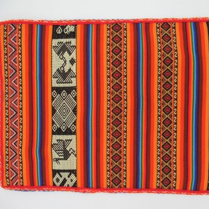 Table Placemats/peruvian Manta Placemats/ethnic Vivid Colors Placemats ...