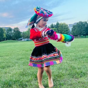 Valicha Costume for Girls /typical Peruvian Dance Costume for Girls ...