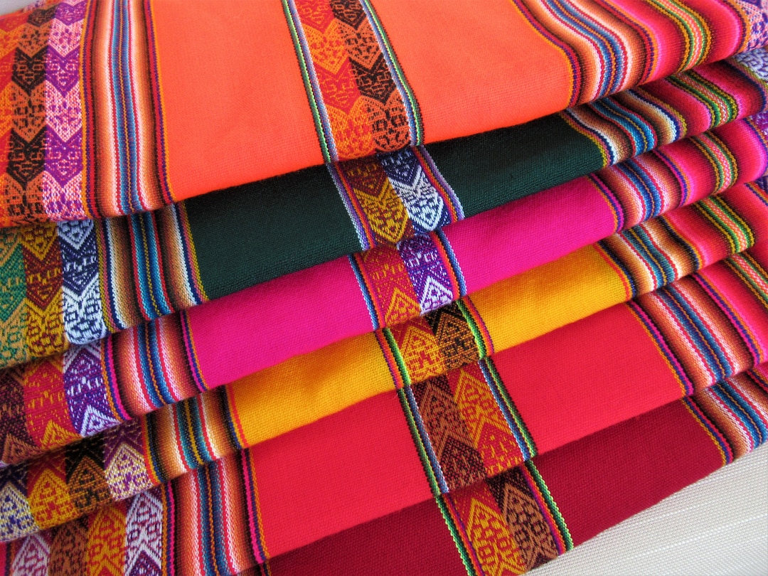 Peruvian Manta 84"x42"/tribal Fabric Blankets/peruvian Andean ...