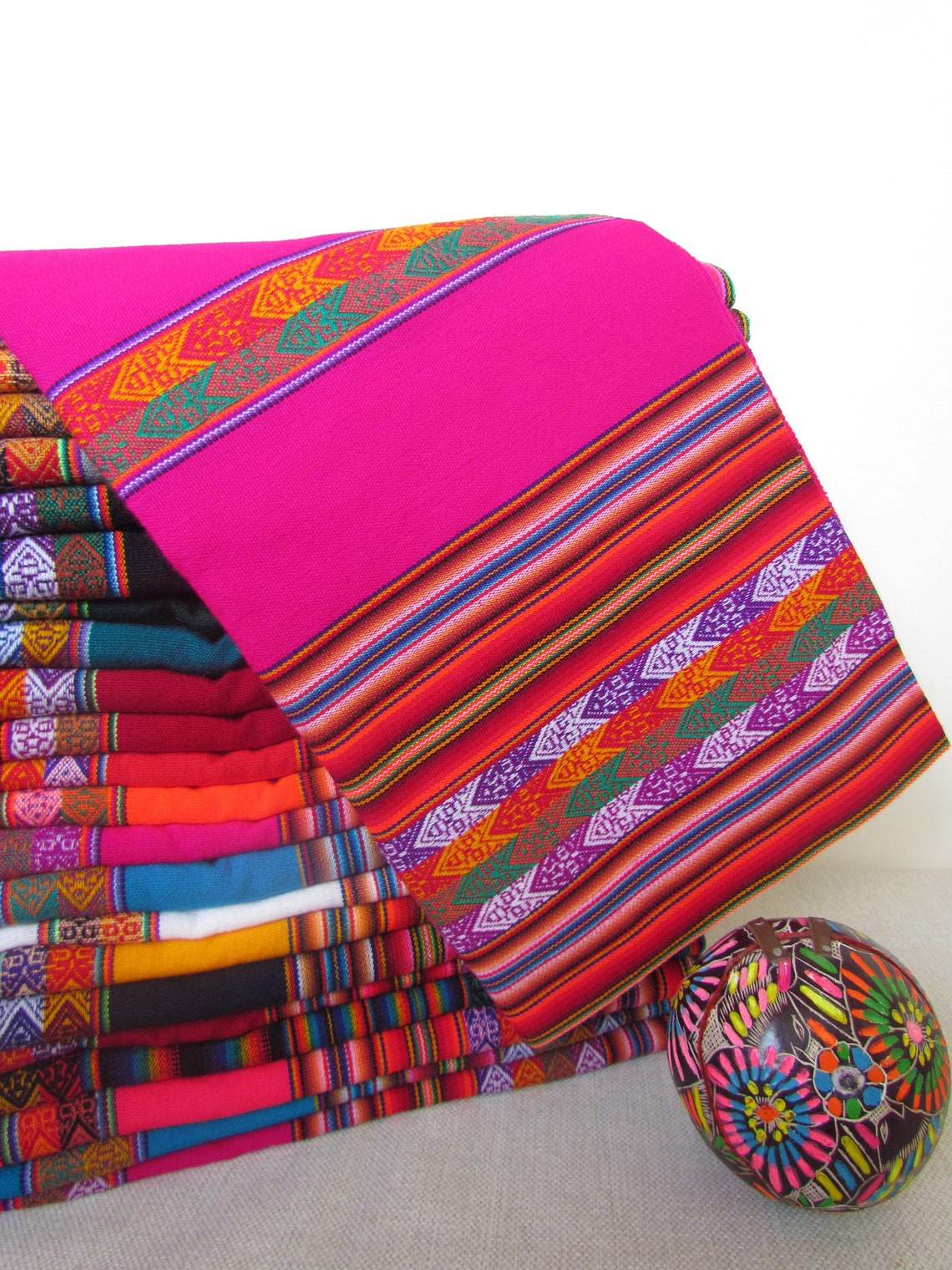 Peruvian Manta 84x42/tribal Fabric | Etsy