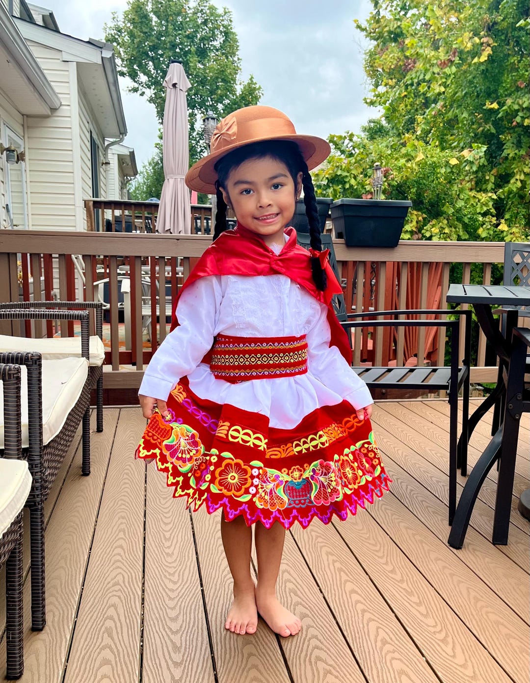 Huaylarsh Size 8 Girls/typical Costume of Peru/ Huaylas/traditional ...