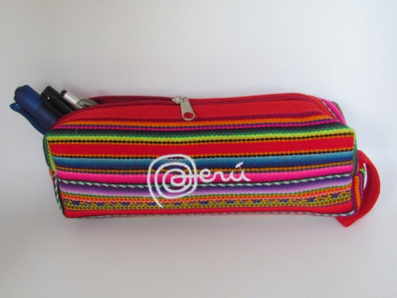 Ethic Peruvian Pencil Pouch/handmade Multi Color Pencil - Etsy