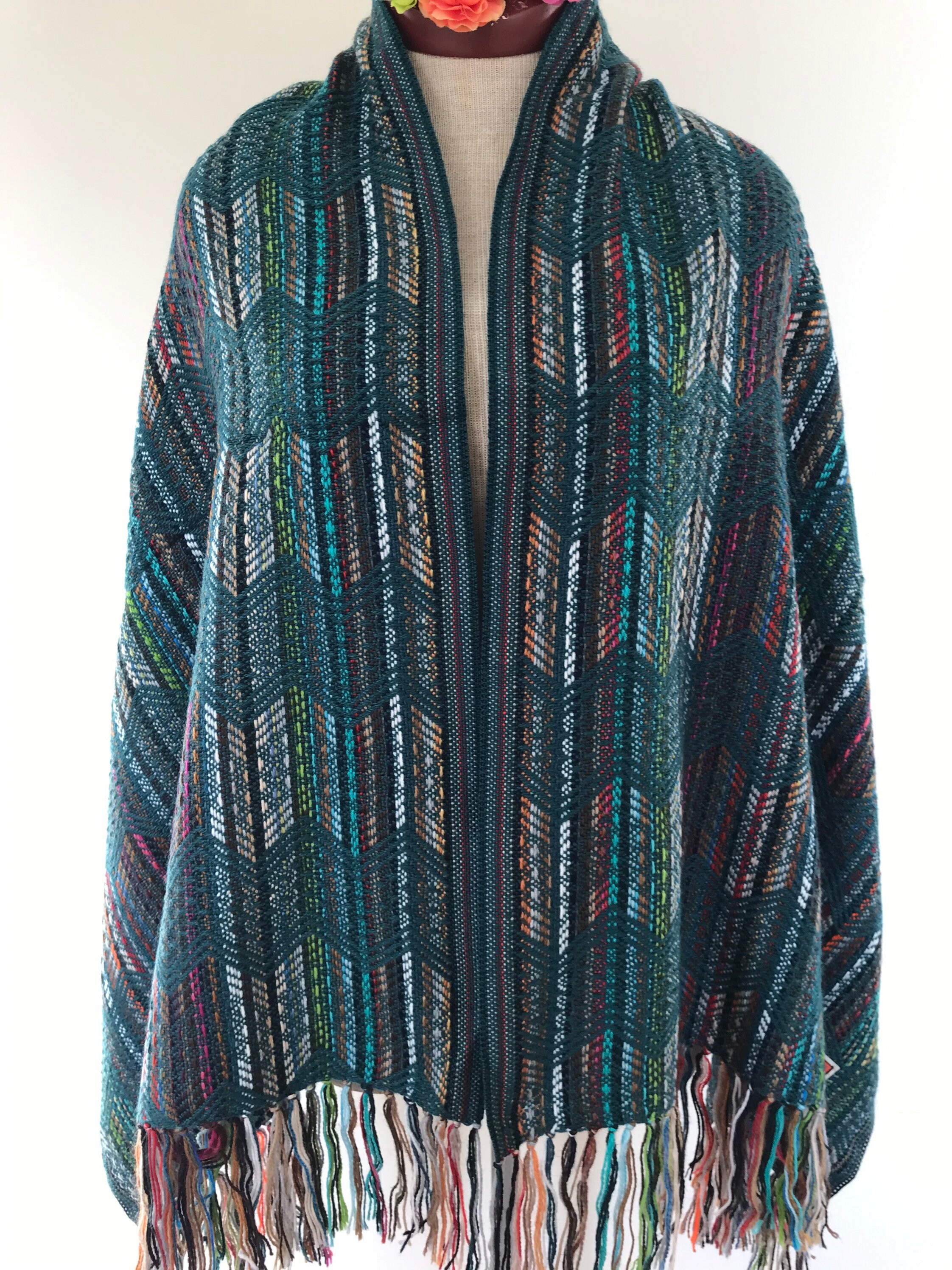 Chal de mezcla de alpaca peruana para mujer / alpaca mezcla | Etsy