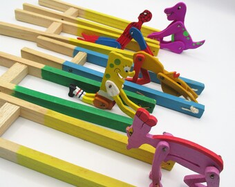 Wooden Acrobat Toy - Etsy