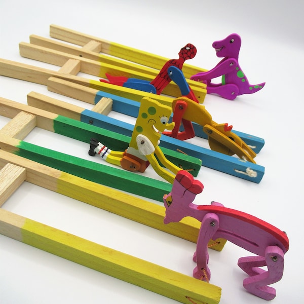 Wooden Acrobat Toy - Etsy