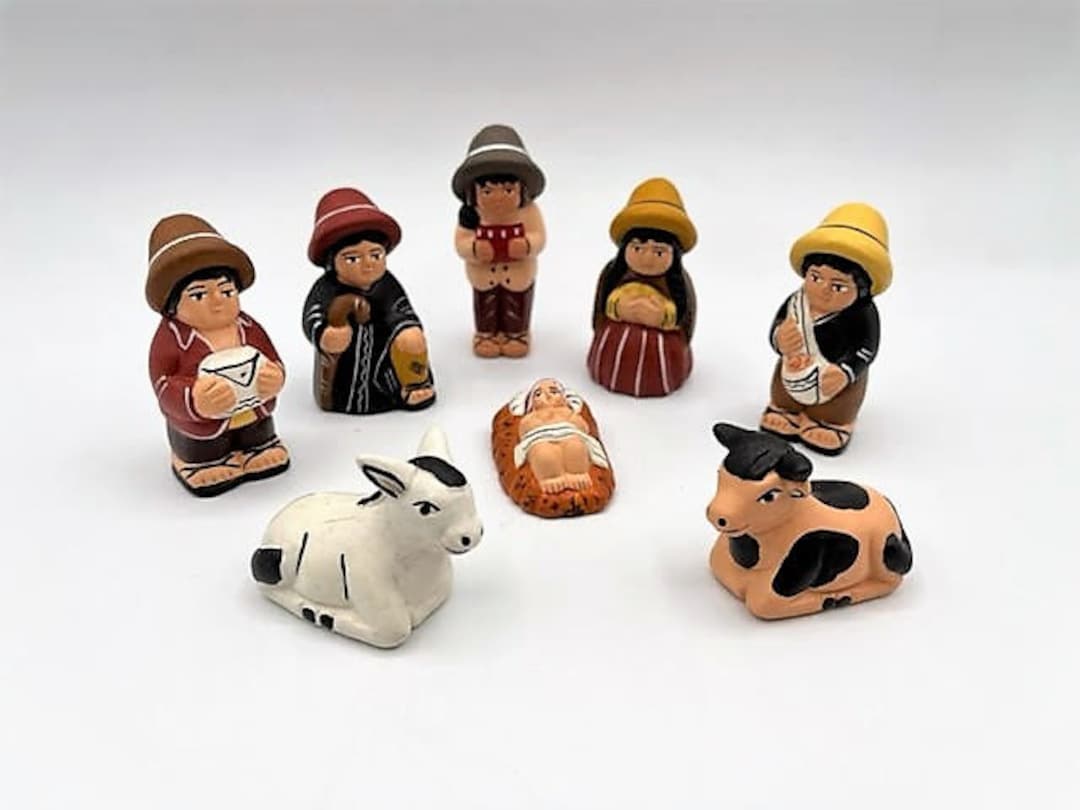 Nativity Set 3 Tall Handcrafted Pottery Nativity /folk - Etsy