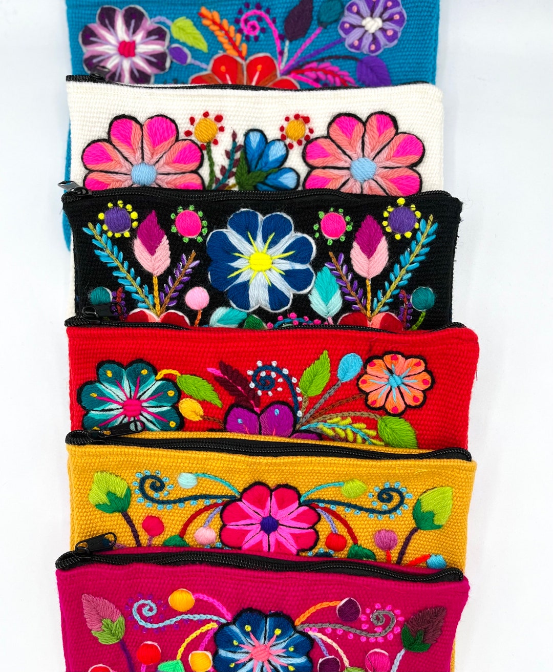 Embroidered Make up Bag. Handmade Peruvian Multipurpose Bag or Pouch ...