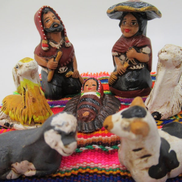 Pottery Nativity Set - Etsy