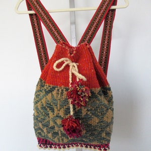 Backpack. Handmade Peruvian Sheep Wool Boho Backpack. Gift for Her - Etsy