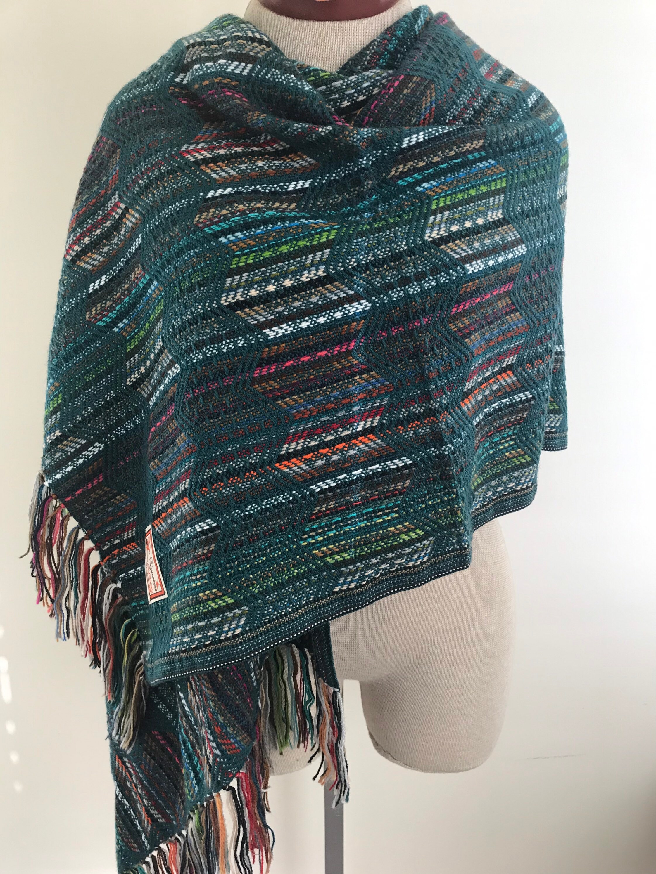 Chal de mezcla de alpaca peruana para mujer / alpaca mezcla | Etsy