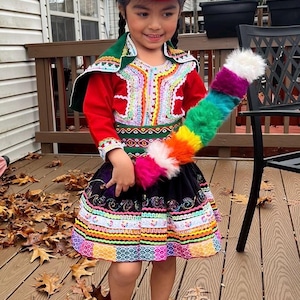 Valicha Costume for Girls /typical Peruvian Dance Costume for Girls ...