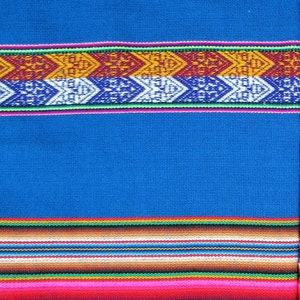 Peruvian Manta 48"x42"/bohemian Fabric/peruvian Andean Tablecloth ...