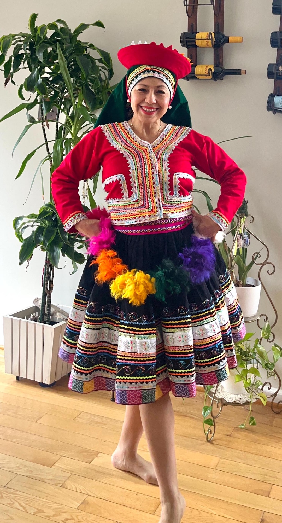 Peruvian Dance Costume for Woman Size M. Valicha Costume From Cusco ...