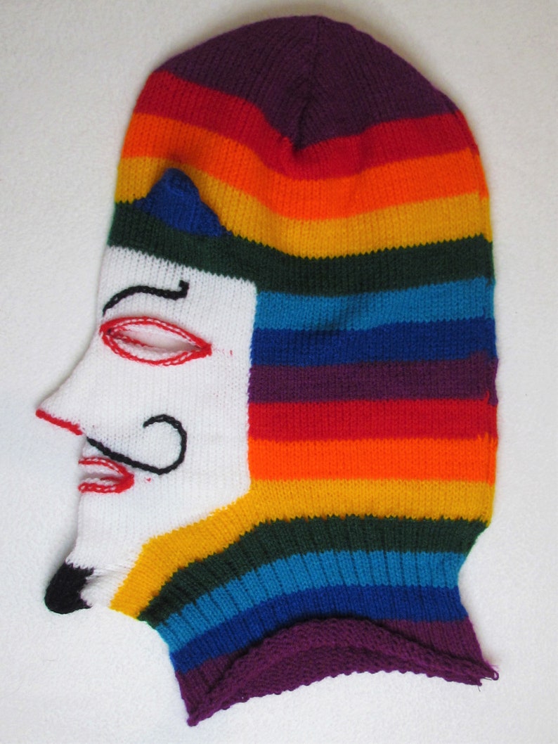 Peruvian Balaclava Ski Mask/devil Balaclava/acrylic Wool Colorful Face ...