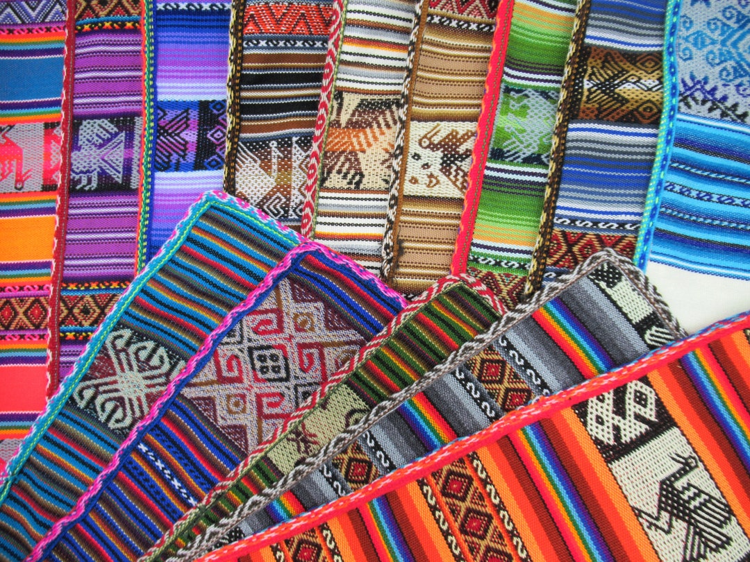 Table Placemats/peruvian Manta Placemats/ethnic Vivid Colors - Etsy