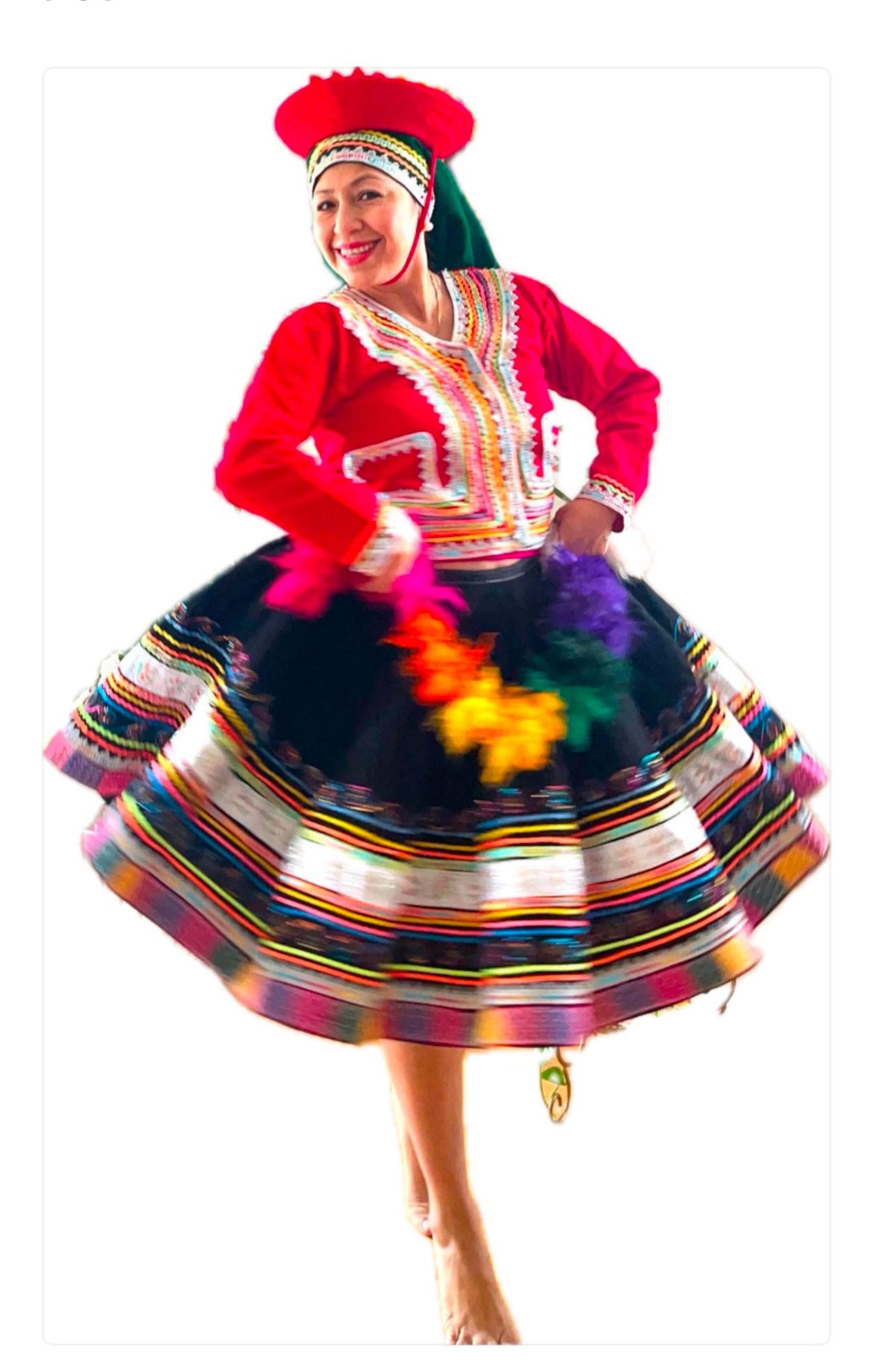 Peruvian Dance Costume for Woman Size M. Valicha Costume From Cusco ...