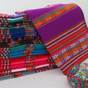 Peruvian Manta 84x42/tribal Fabric Blankets/peruvian Andean Tablecloth ...