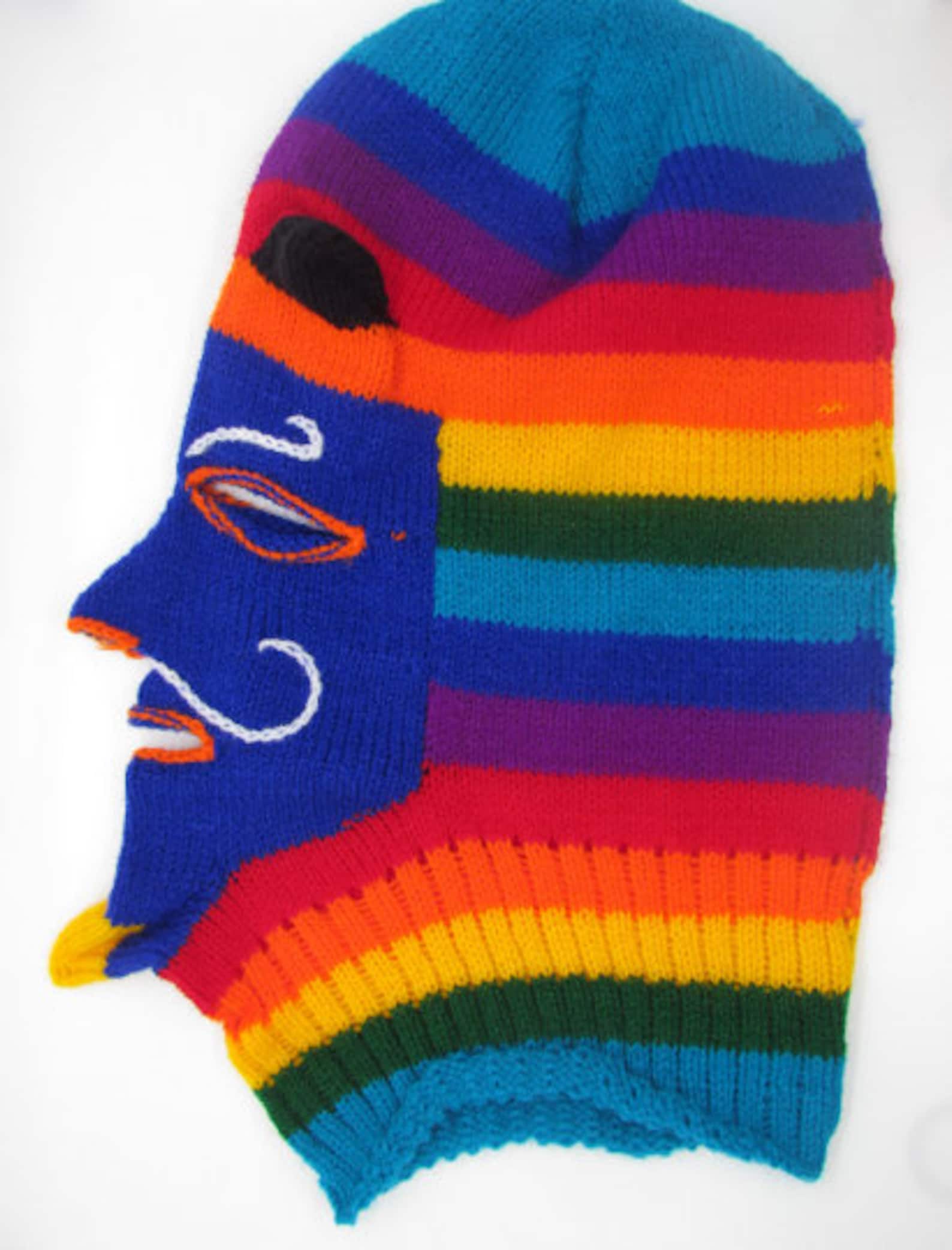 Peruvian Balaclava Ski Mask/devil Balaclava/acrylic Wool Colorful Face ...