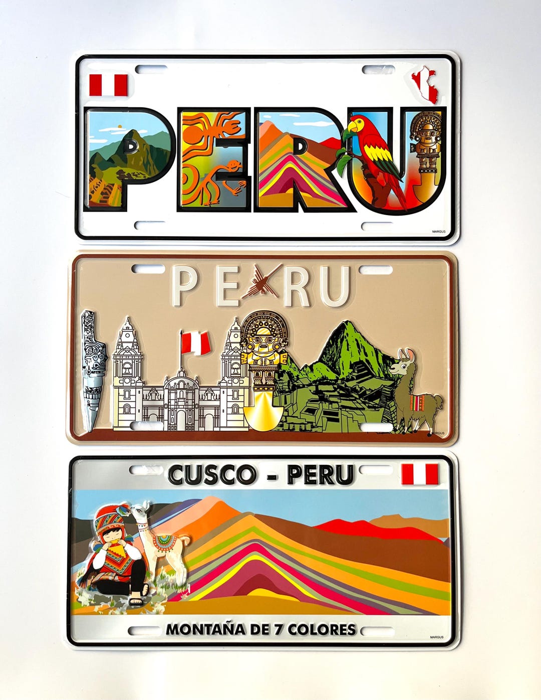 Peru License Plate, Peruvian Souvenir, Car Lover Gift, Plate Auto Tag ...