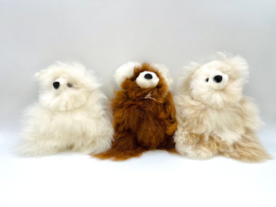 6" Alpaca Teddy Bear. Handmade Teddy Bear With 100% Alpaca. - Etsy