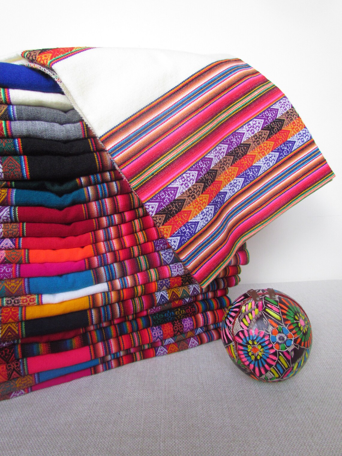 Peruvian Manta 84x42/tribal Fabric - Etsy