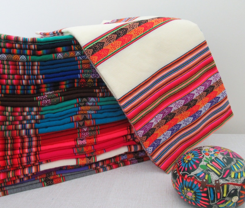 Peruvian Manta 84"x42"/tribal Fabric Blankets/peruvian Andean ...