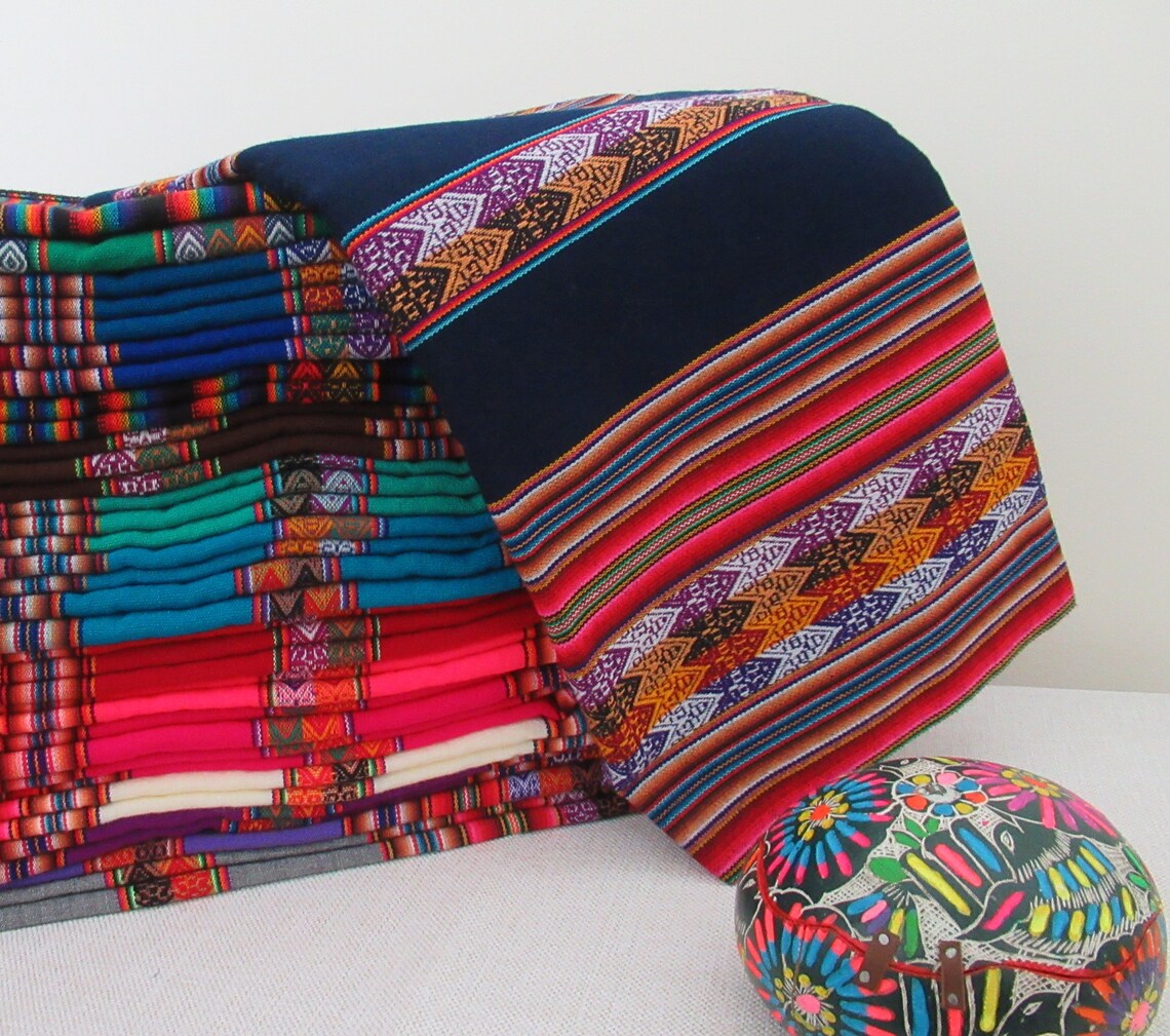 Peruvian Manta 84x42/tribal Fabric | Etsy