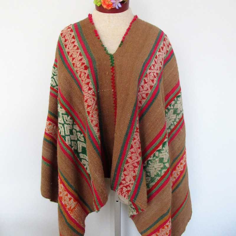 Peruvian Poncho - Etsy