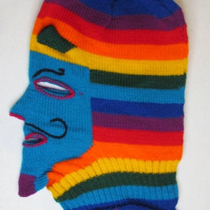 Peruvian Balaclava Ski Mask/devil Balaclava/acrylic Wool Colorful Face ...