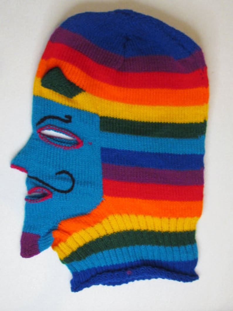 Peruvian Balaclava Ski Mask/devil Balaclava/acrylic Wool Colorful Face ...