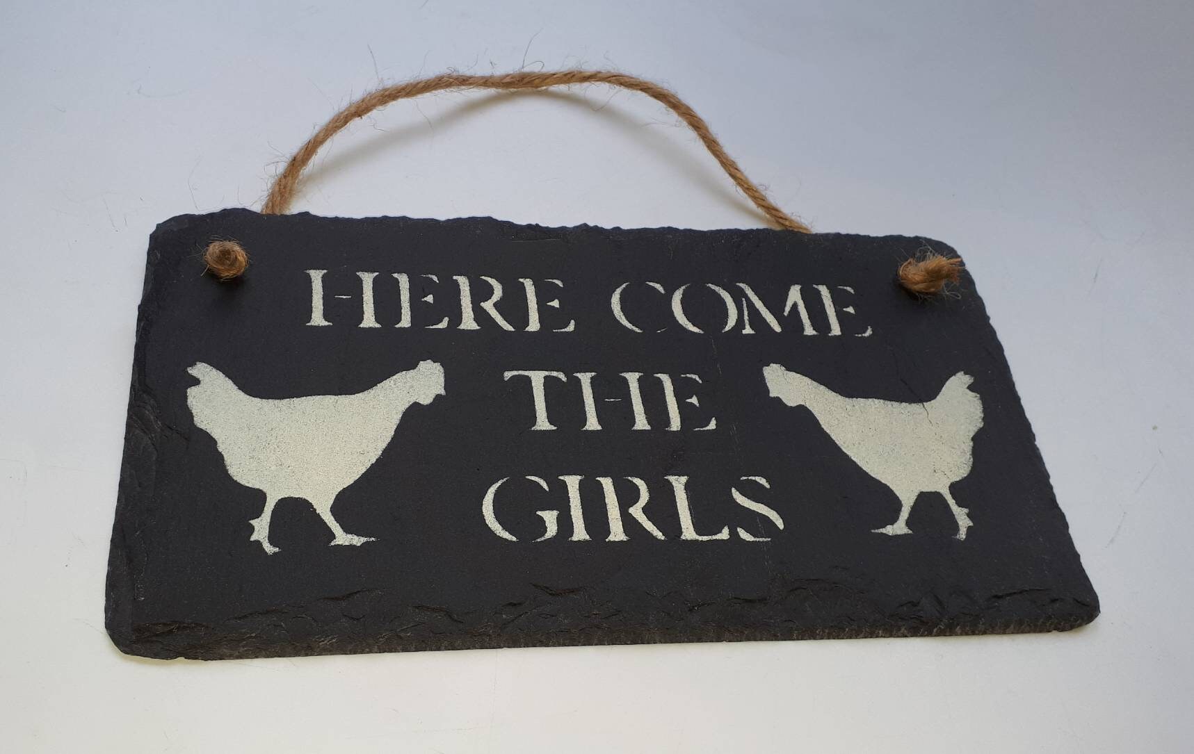 Chicken Sign Hen Sign Chicken Coop Here Come the Girls Slate - Etsy UK