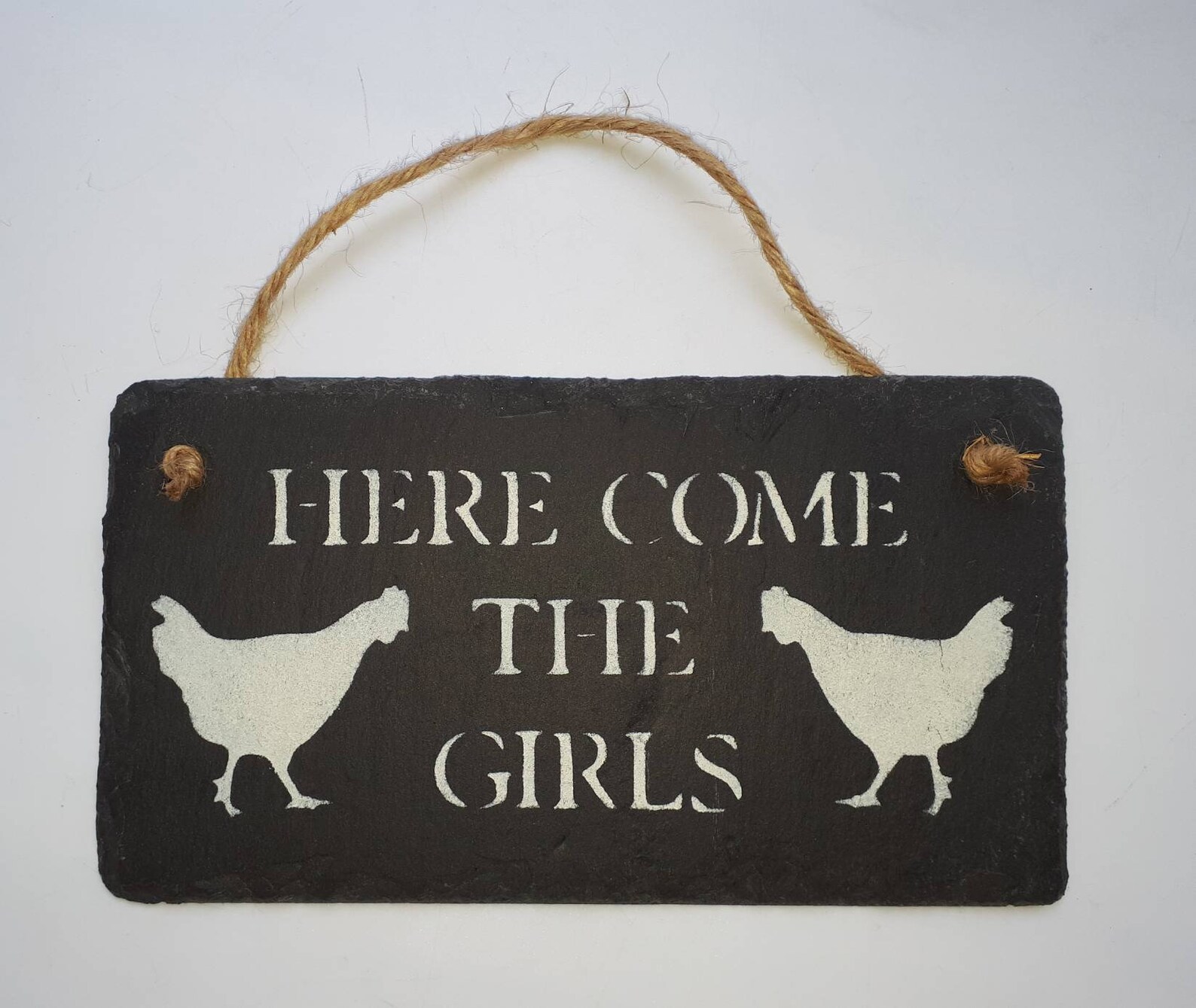 Chicken Sign Hen Sign Chicken Coop Here Come the Girls Slate - Etsy UK
