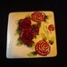 Vintage Beautiful Red Roses Pottery Porcelain Trinket Jewelry Box - Etsy