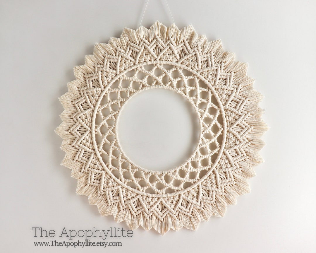 Macrame Mandala Wall Hanging 54cm Sunsphere Modern Macrame Boho Decor ...