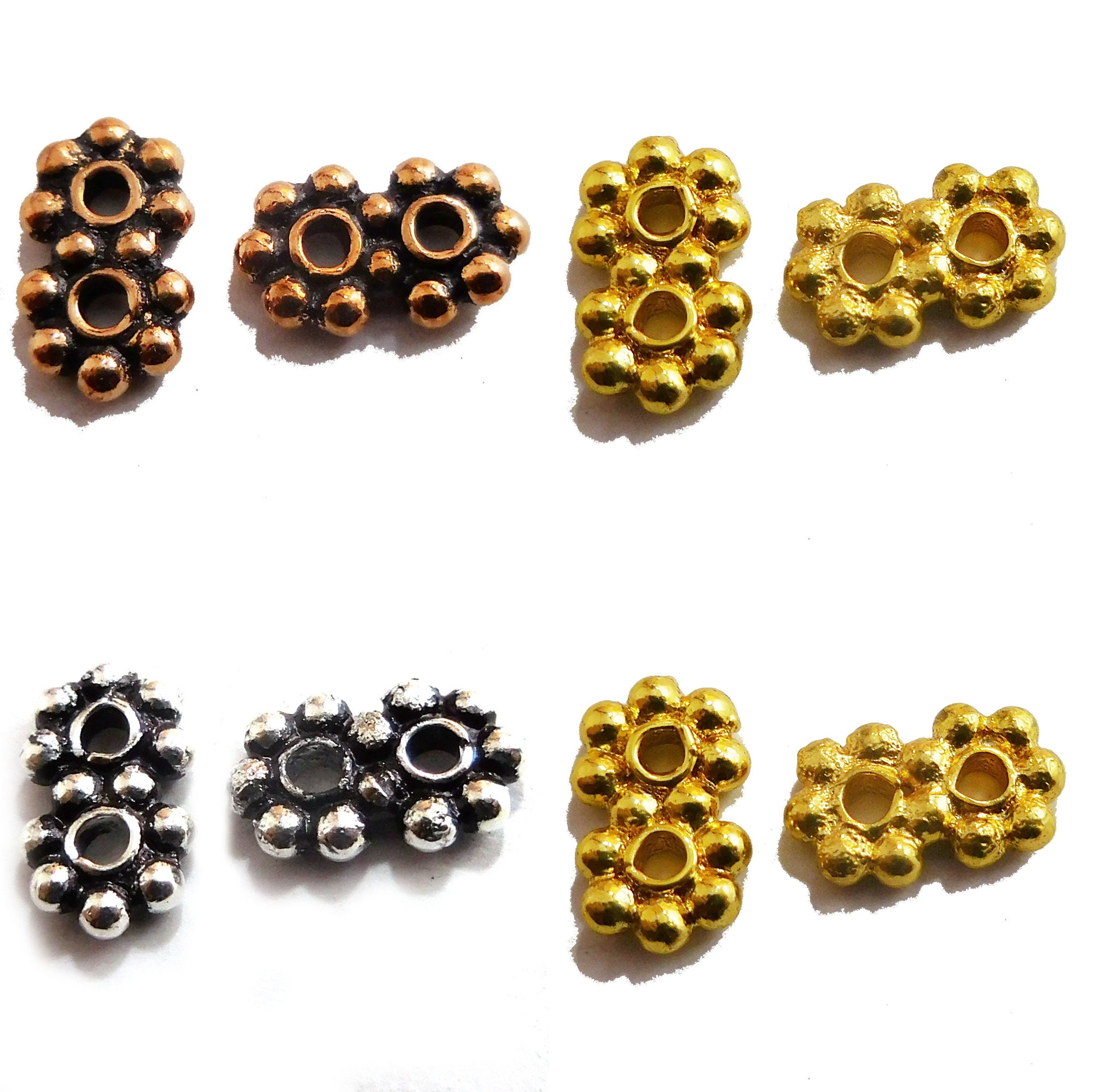 19 PCS 6X10MM Spacer Bar 2 Holes Oxidized Silver Plated 18k - Etsy